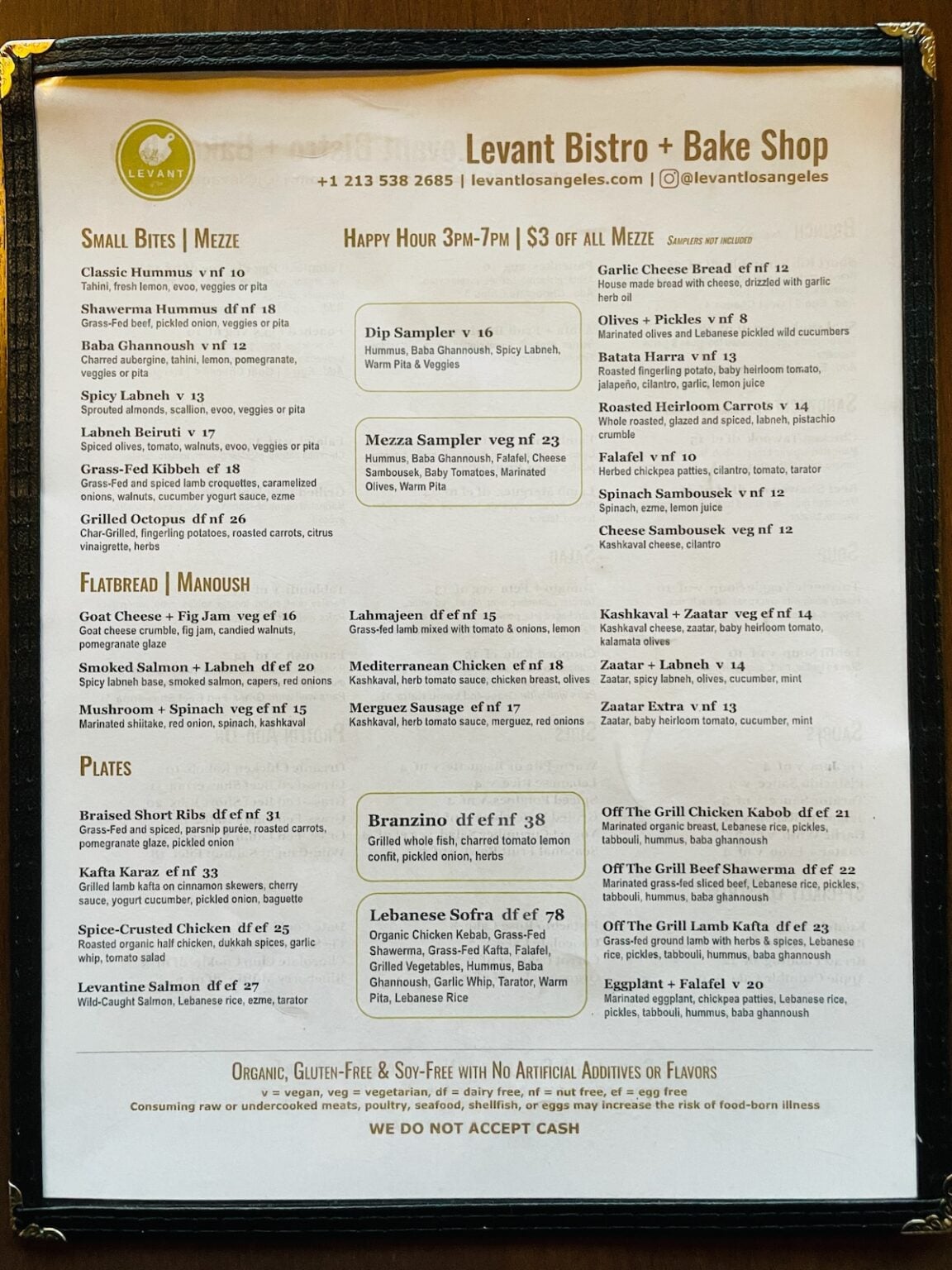 Levant Bistro: Dedicated Gluten-Free in Los Angeles - Go Gluten Freely