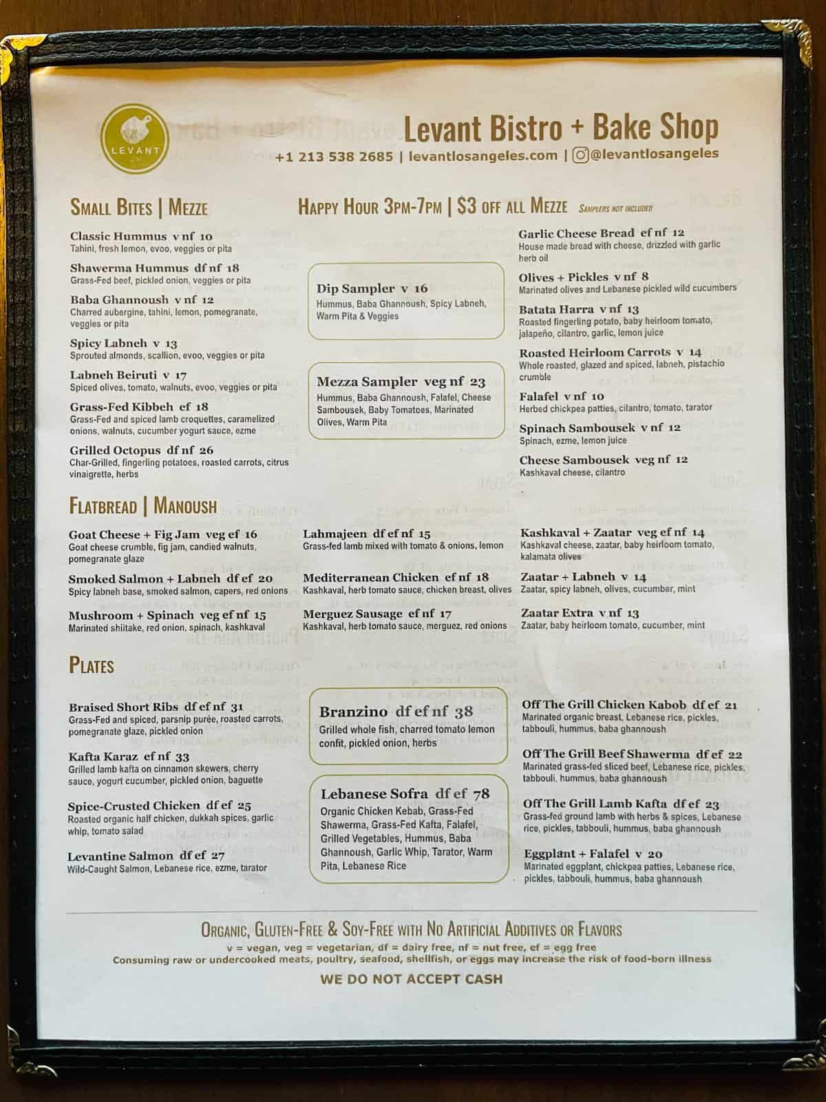 Levant Bistro: Dedicated Gluten-Free in Los Angeles - Go Gluten Freely